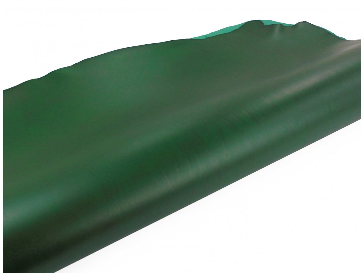 Bay Italian Leather "Buttero" Dark Green - Veg Tan Shoulder